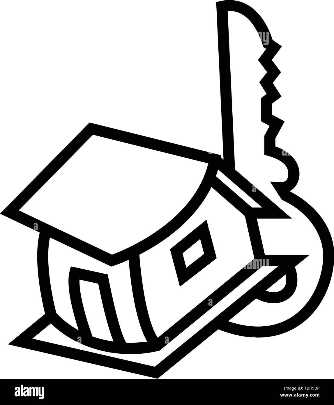 House Key line art Icon - Vector Stock Vector Image & Art - Alamy