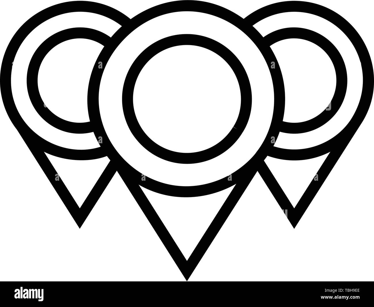 Map pointer icon vector Stock Vector Images - Alamy