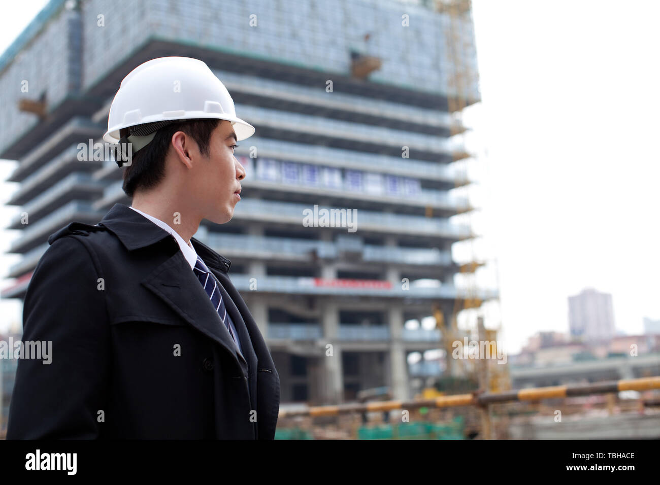 Staff at the construction site Stock Photo - Alamy