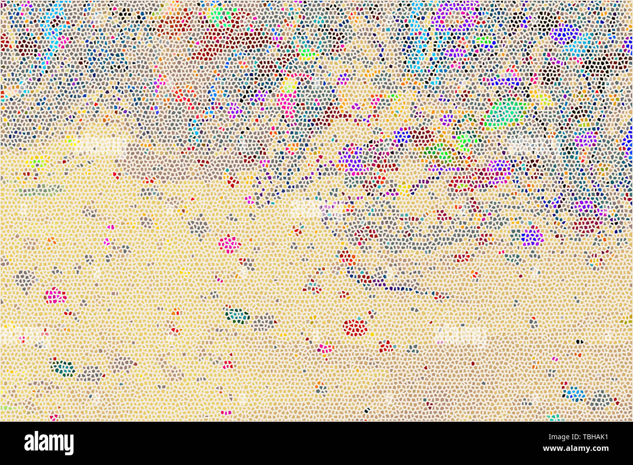 Geometric pattern of light colors as a mosaic of a minimalist design ...