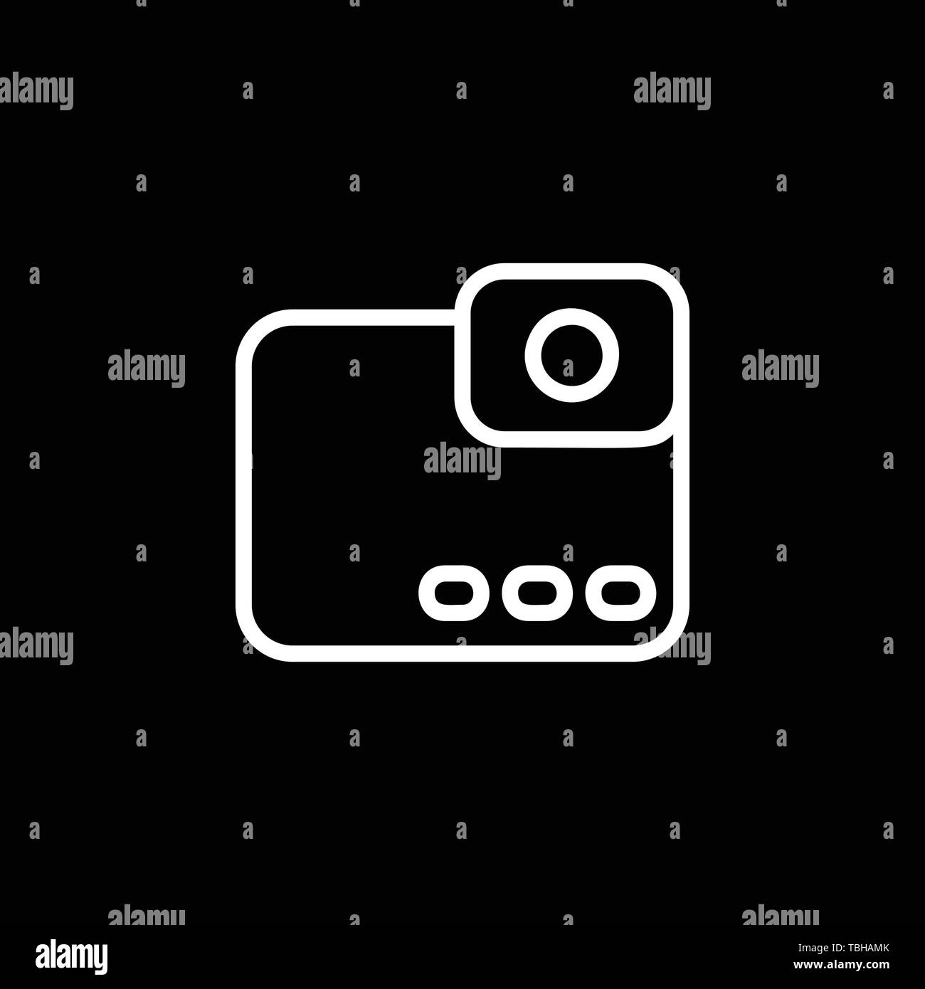 Digital camera icon vector Stock Vector Image & Art - Alamy