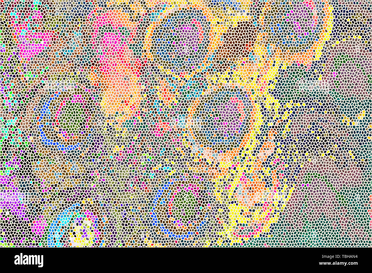 Geometric pattern of light colors as a mosaic of a minimalist design ...