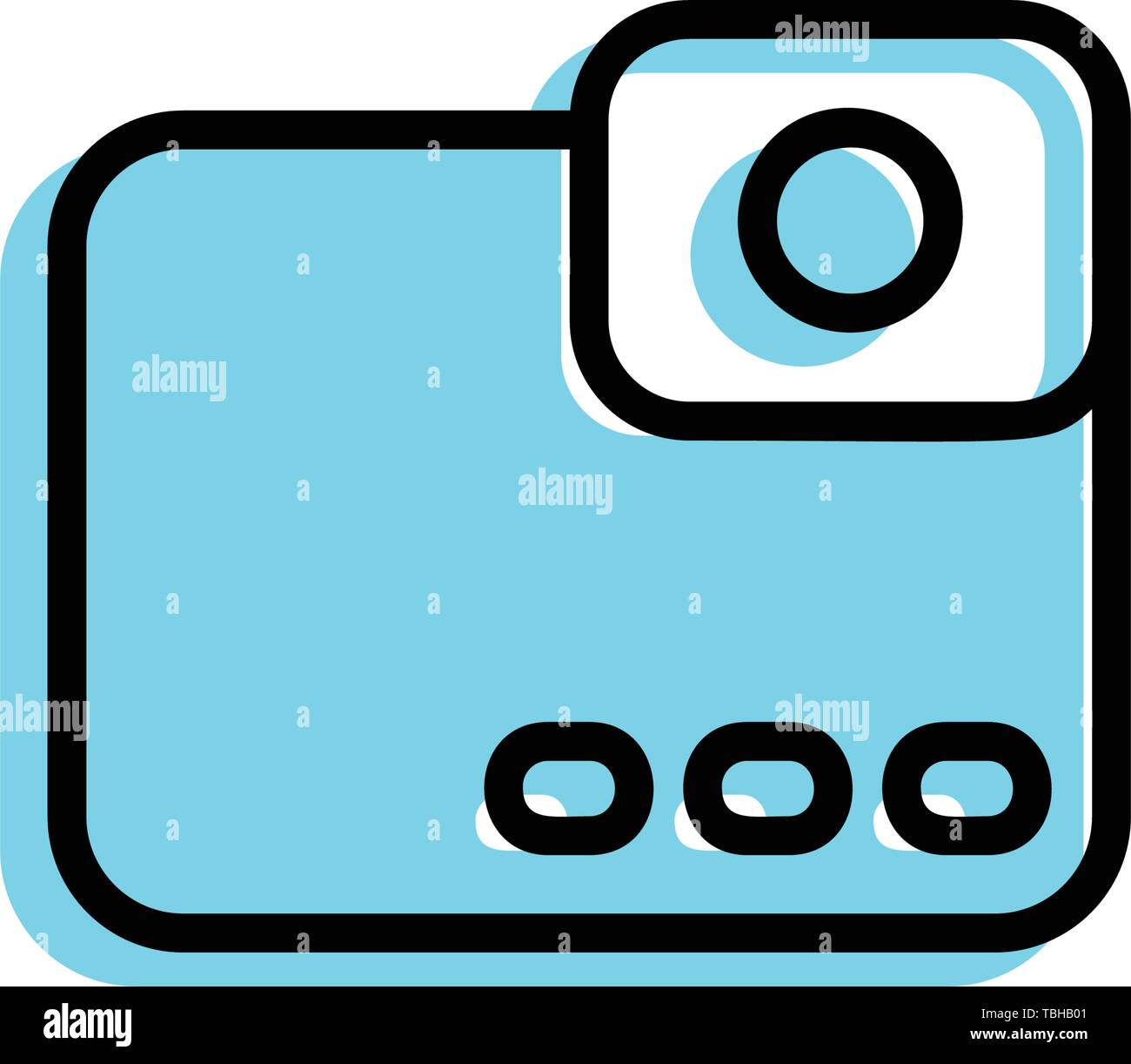 Digital camera icon vector Stock Vector Image & Art - Alamy