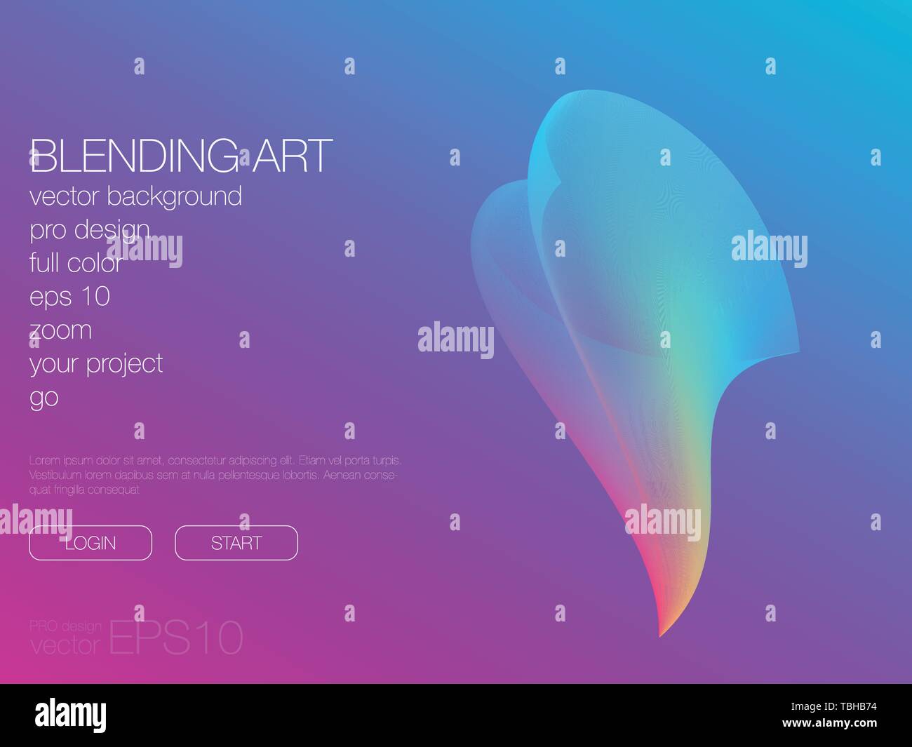 Abstract blend background. Template for web site Stock Vector Image ...