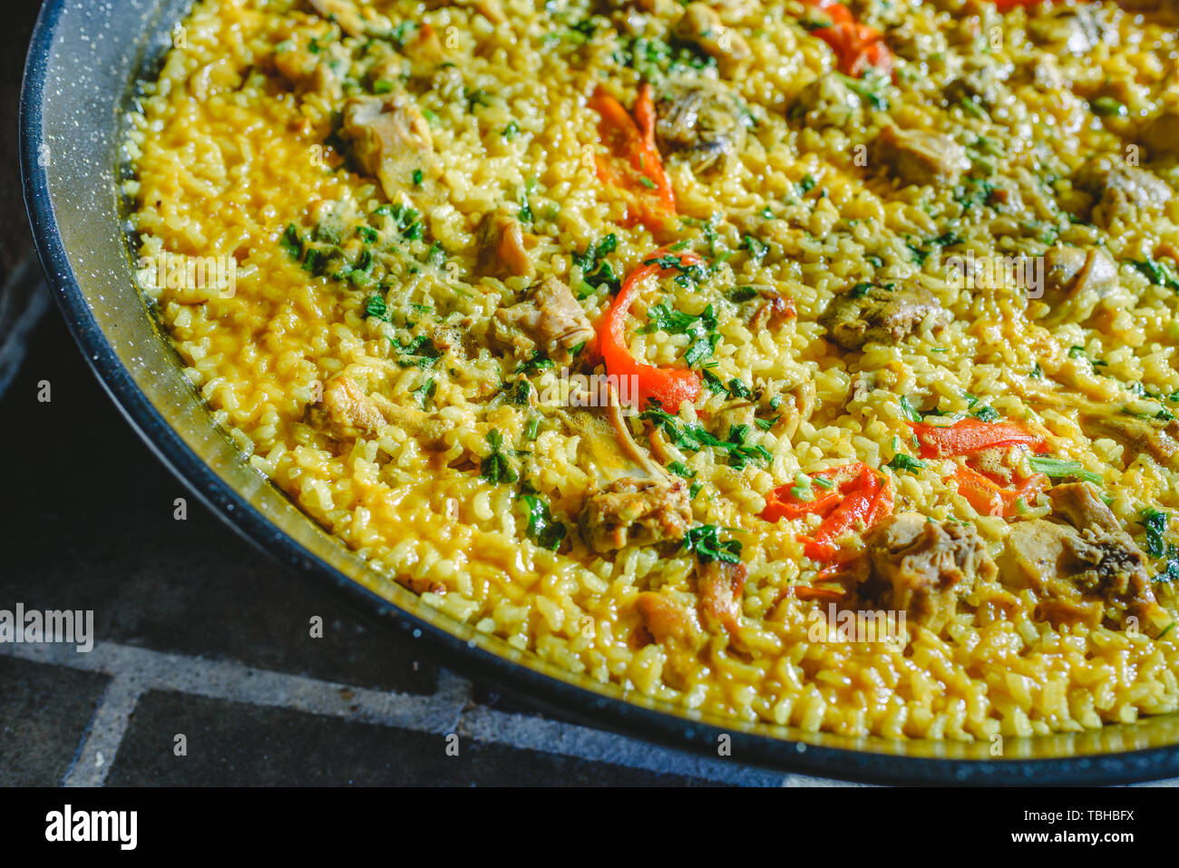 Traditional valencian paella rabbit hi-res stock photography and images ...