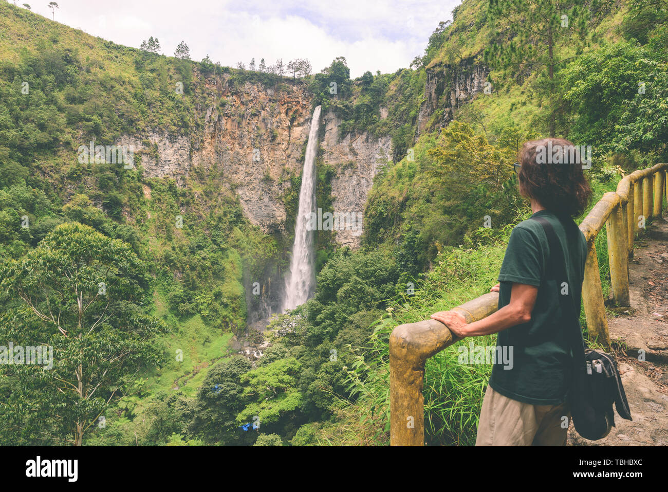 Sipiso-piso waterfall famous travel destination natural landmark and ...