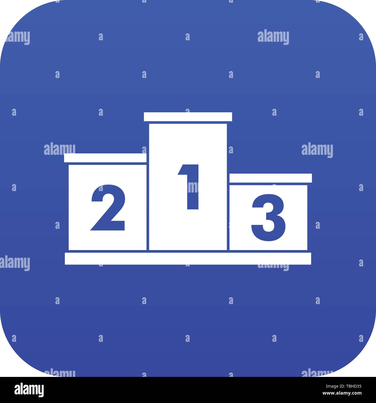 Podium winners icon digital blue Stock Vector Image & Art - Alamy