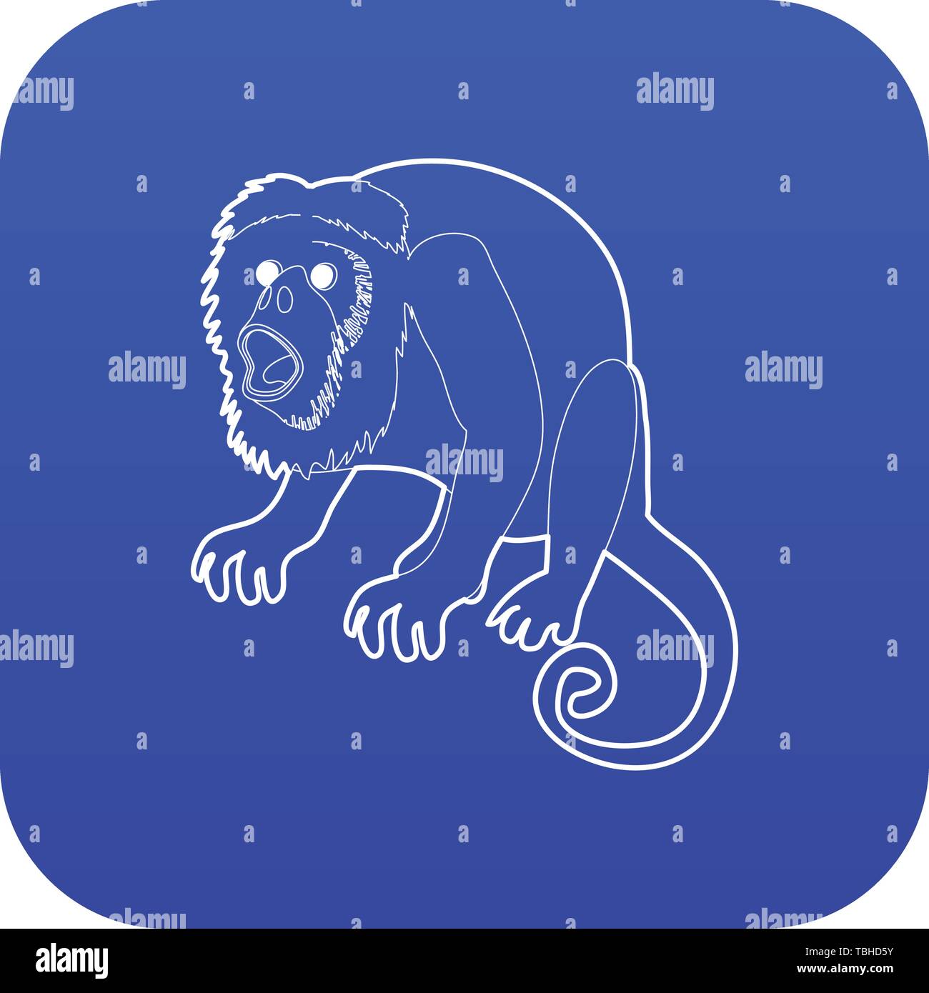 Blue monkey fur Stock Vector Images - Alamy