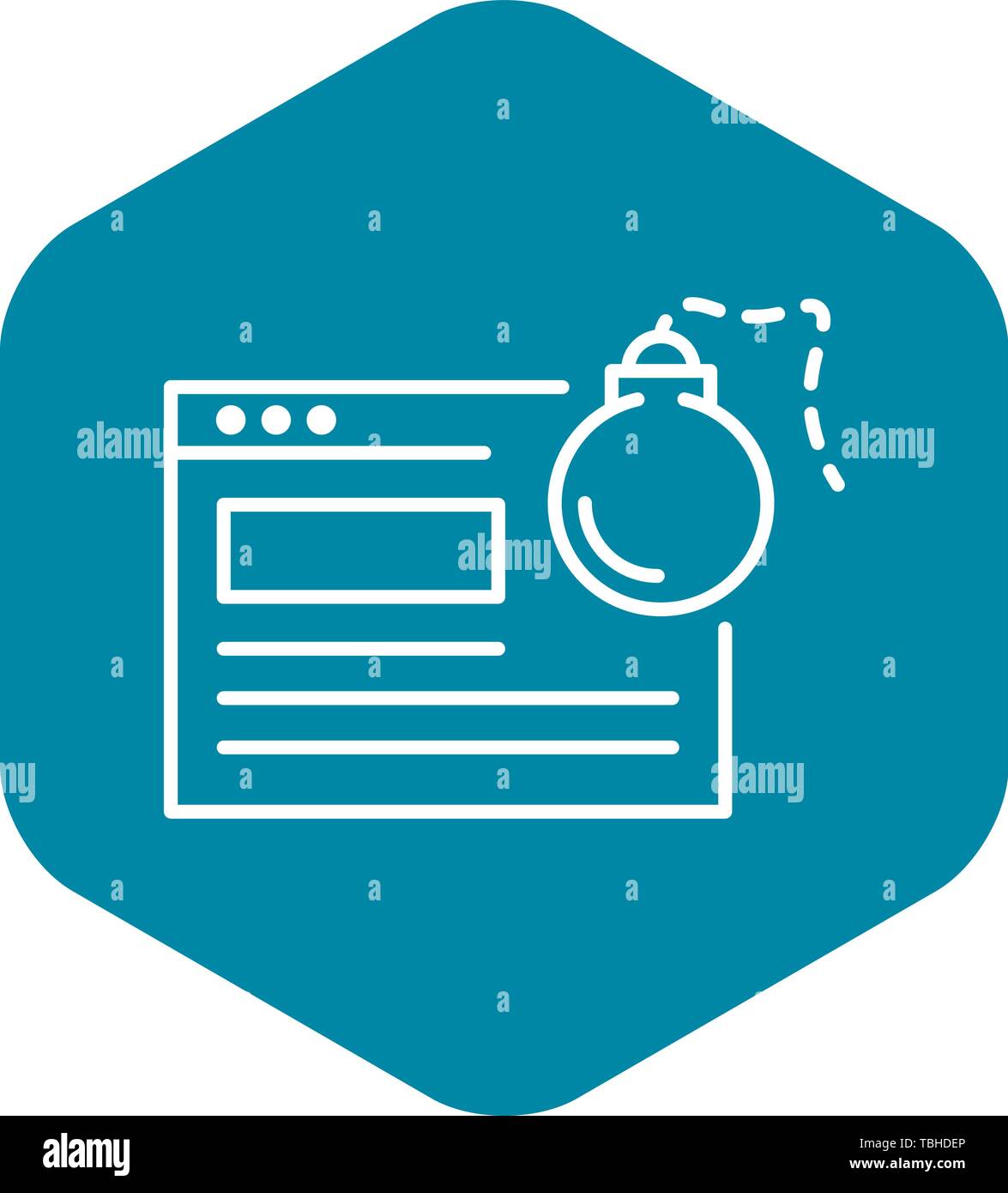 Computer virus bomb icon, outline style Stock Vector Image & Art - Alamy