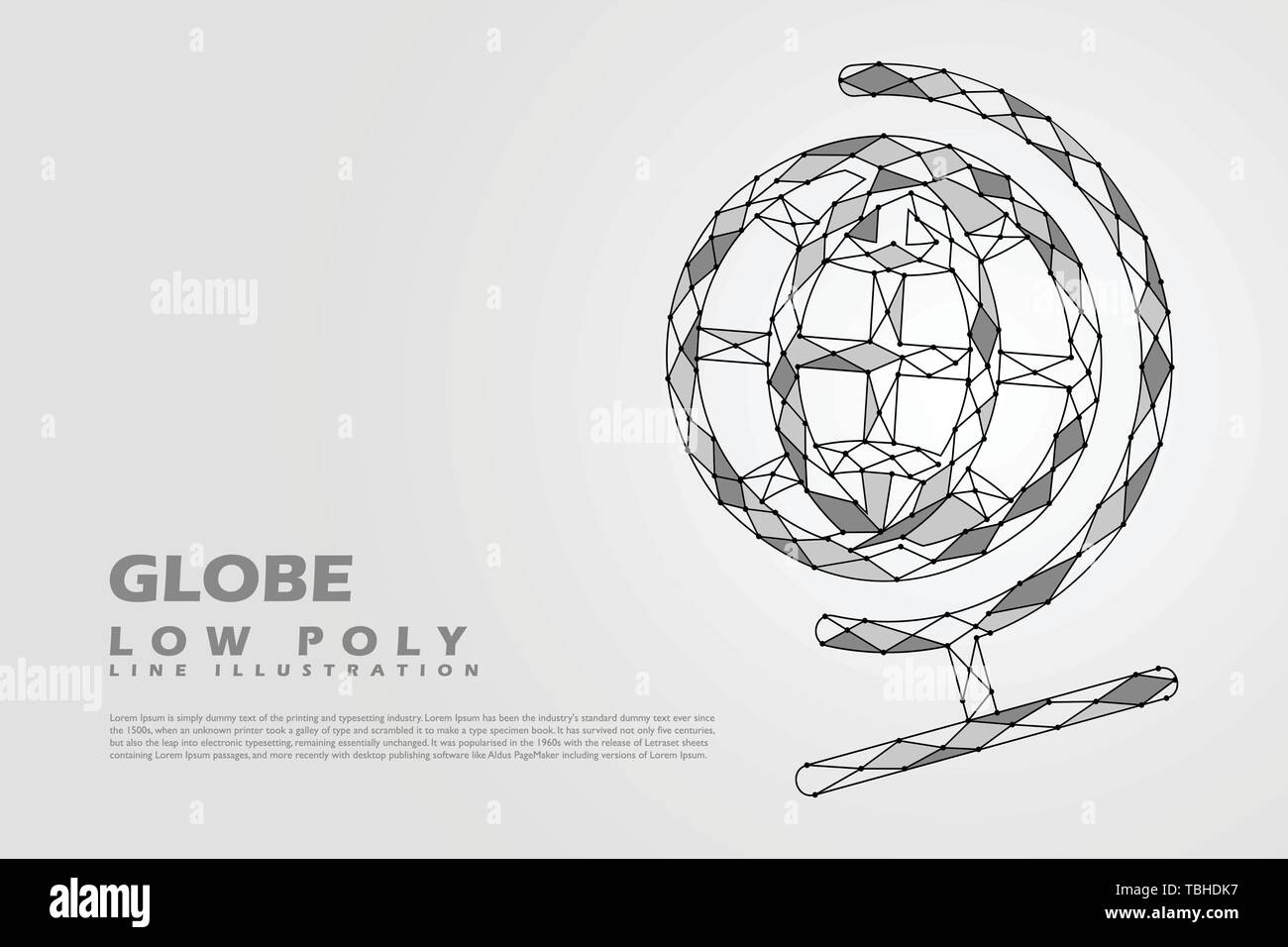 Black white world map low hi-res stock photography and images - Alamy