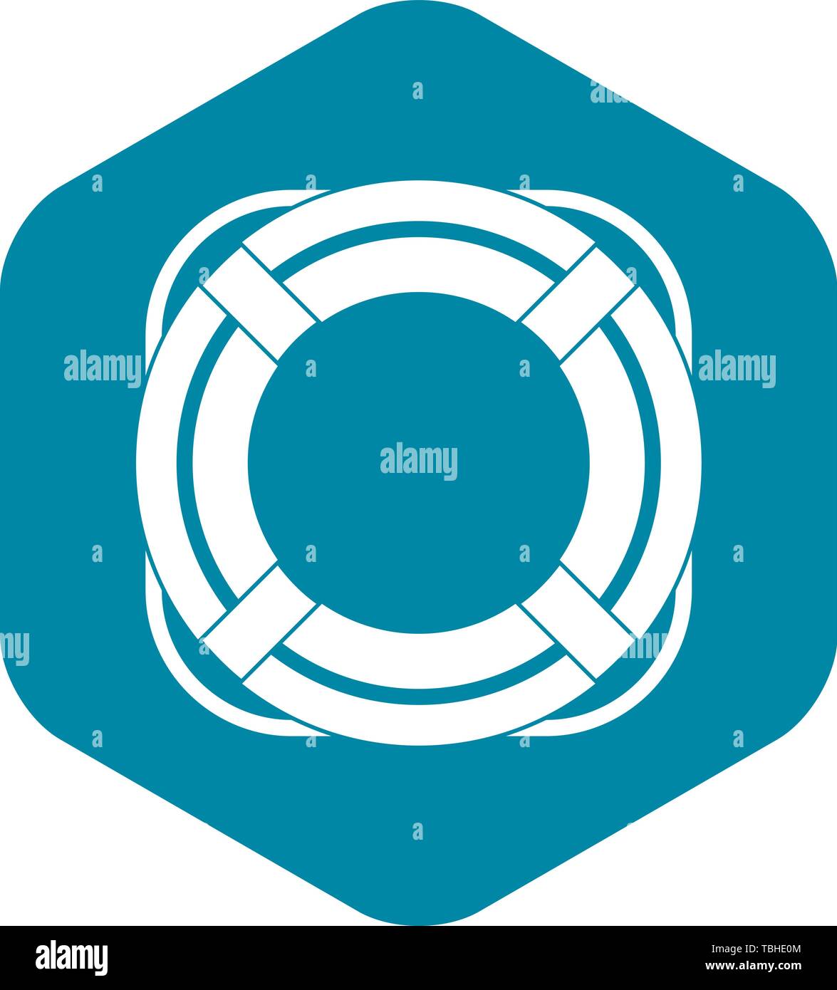 Lifebuoy icon simple vector hi-res stock photography and images - Alamy
