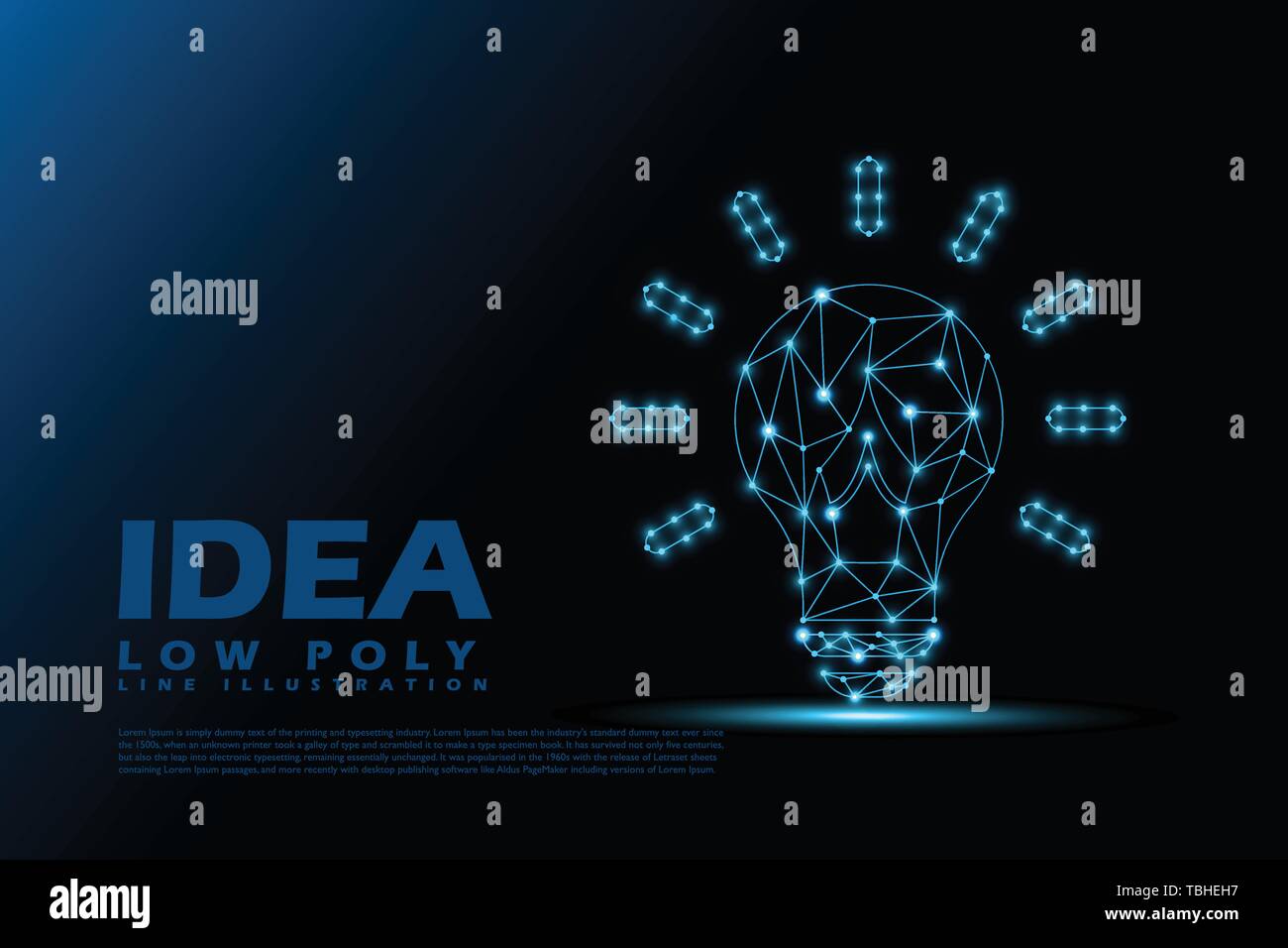 Poly illumination Stock Vector Images - Alamy