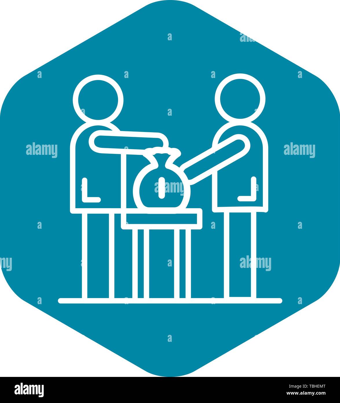 Corruption business icon, outline style Stock Vector Image & Art - Alamy