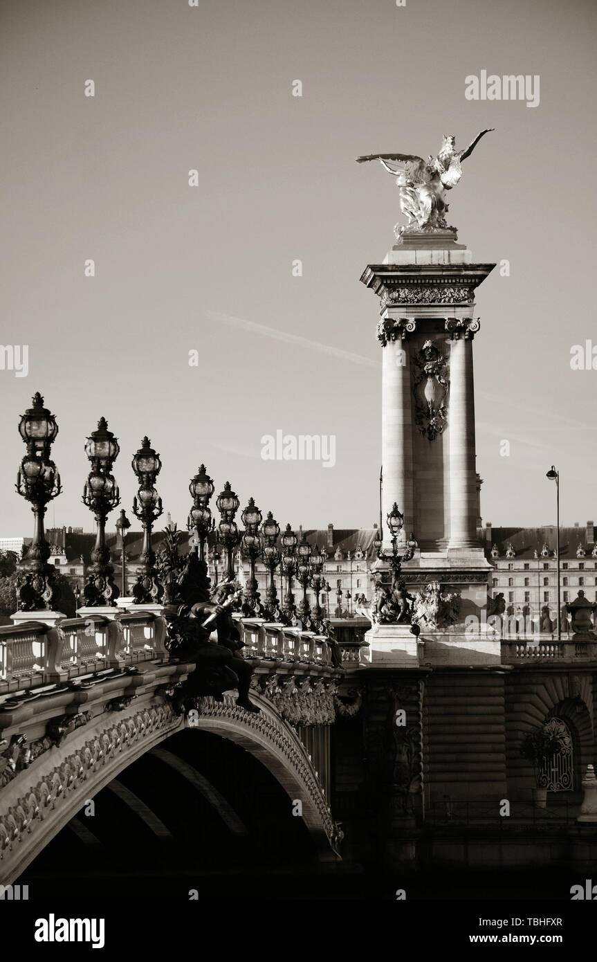 Alexandre III bridge in Paris, France Stock Photo - Alamy