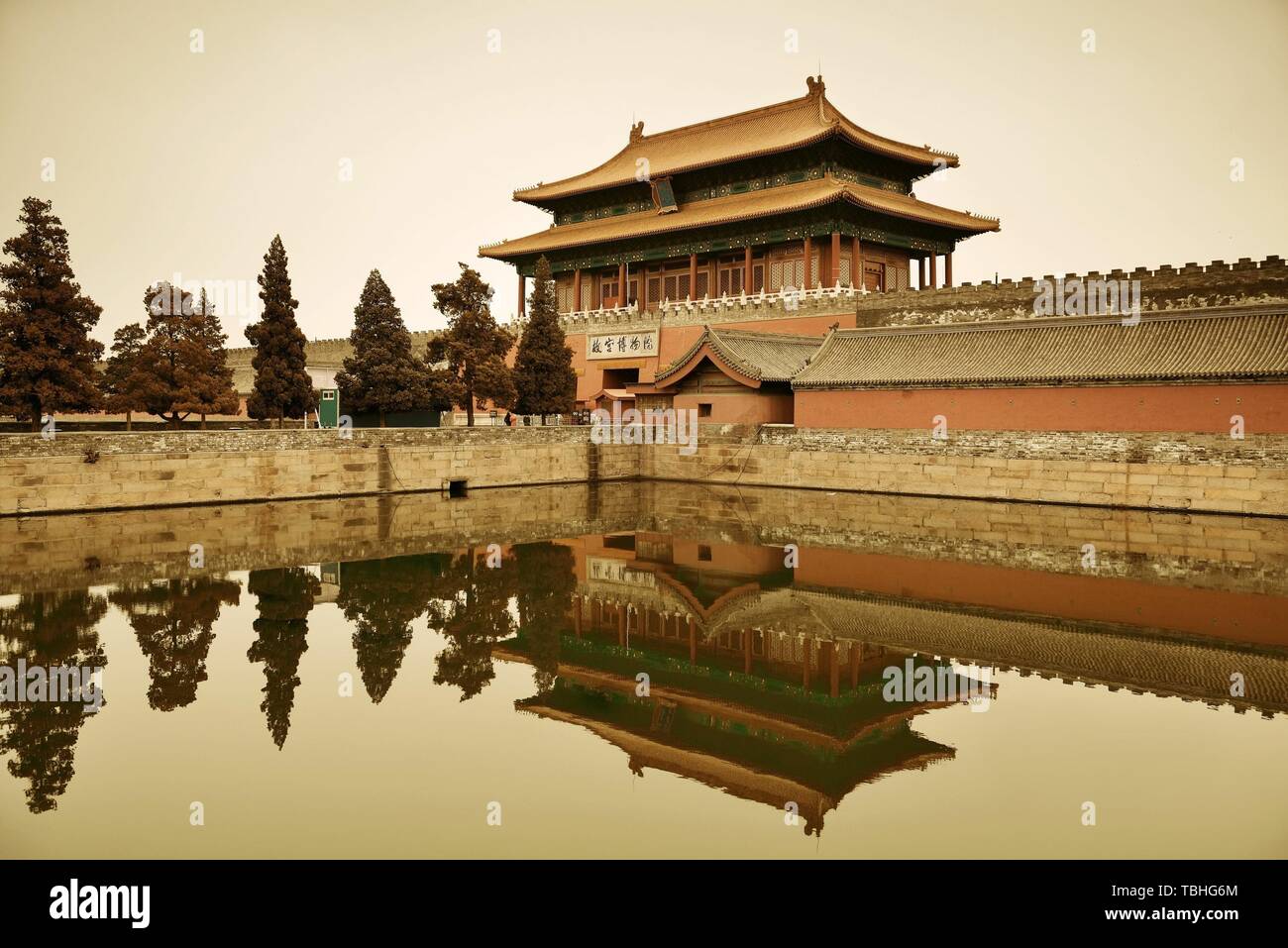 Ancient historical buildings in Imperial Palace in Beijing, China Stock ...