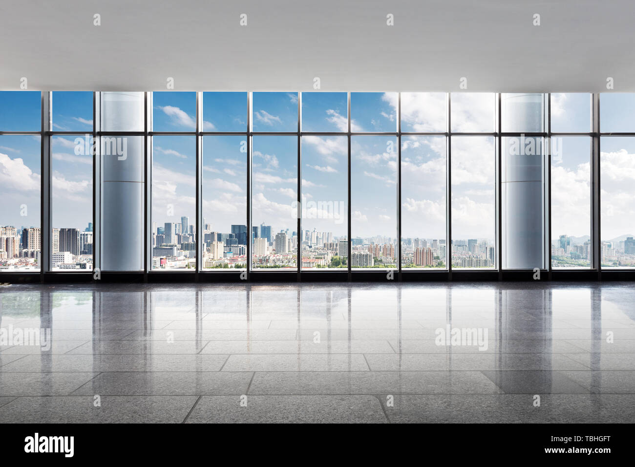 Reflection building building glass glass modern city window window ...