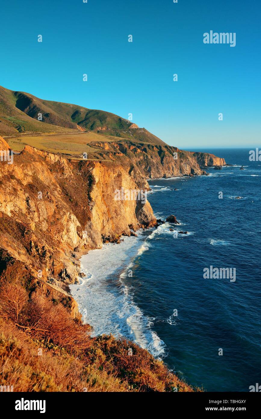 Seascape in Big Sur in California Stock Photo - Alamy