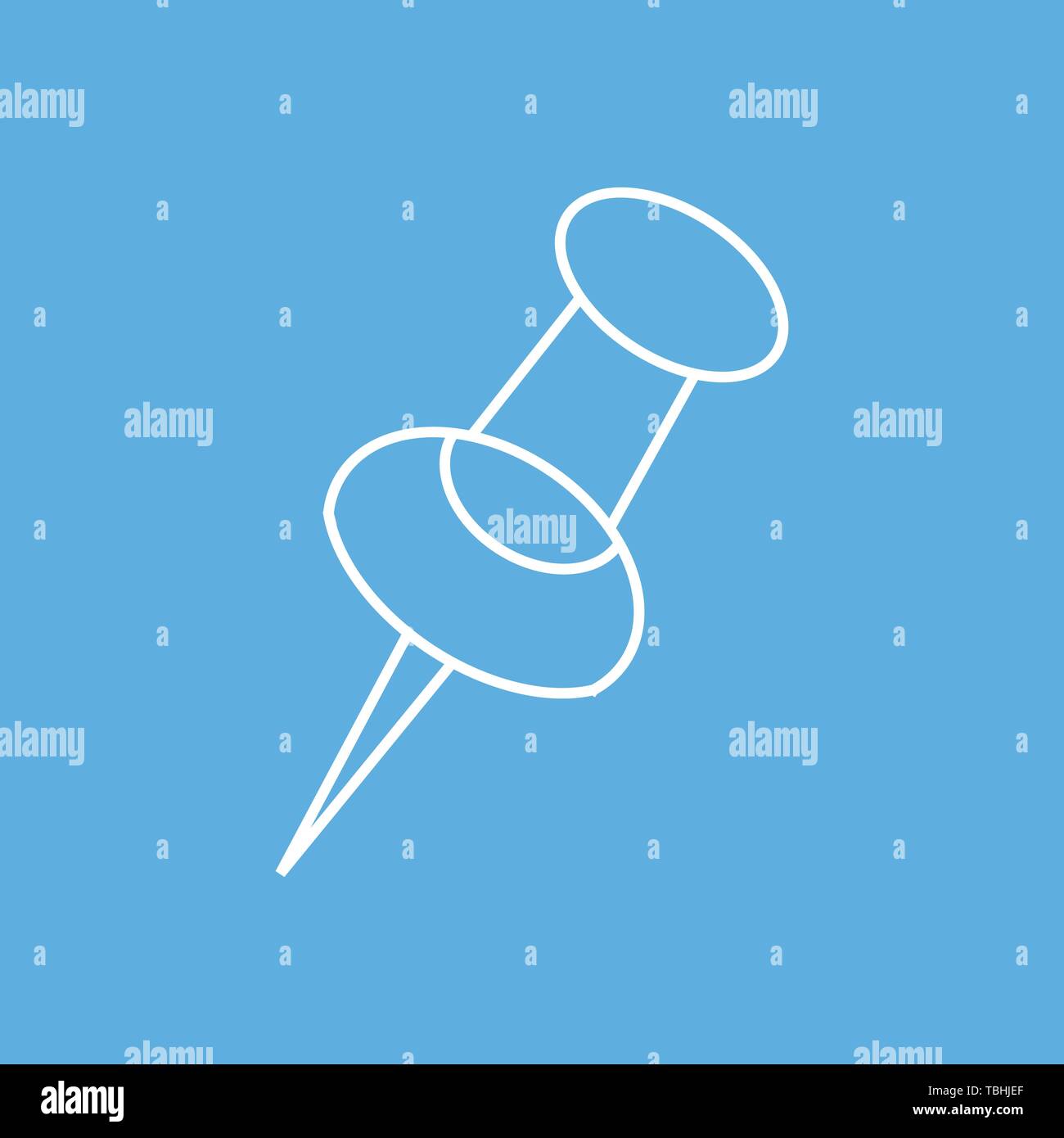 Push pin icon - vector Stock Vector Image & Art - Alamy