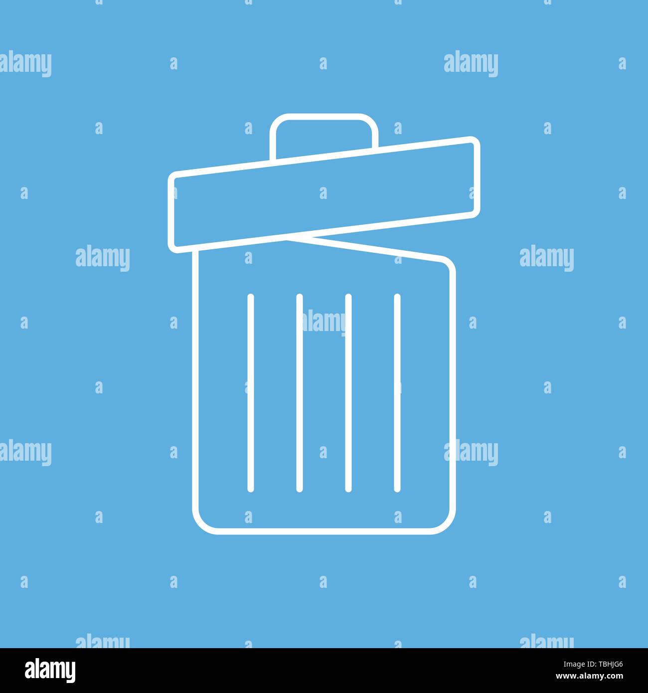 Bin sign icon - vector Stock Vector Image & Art - Alamy