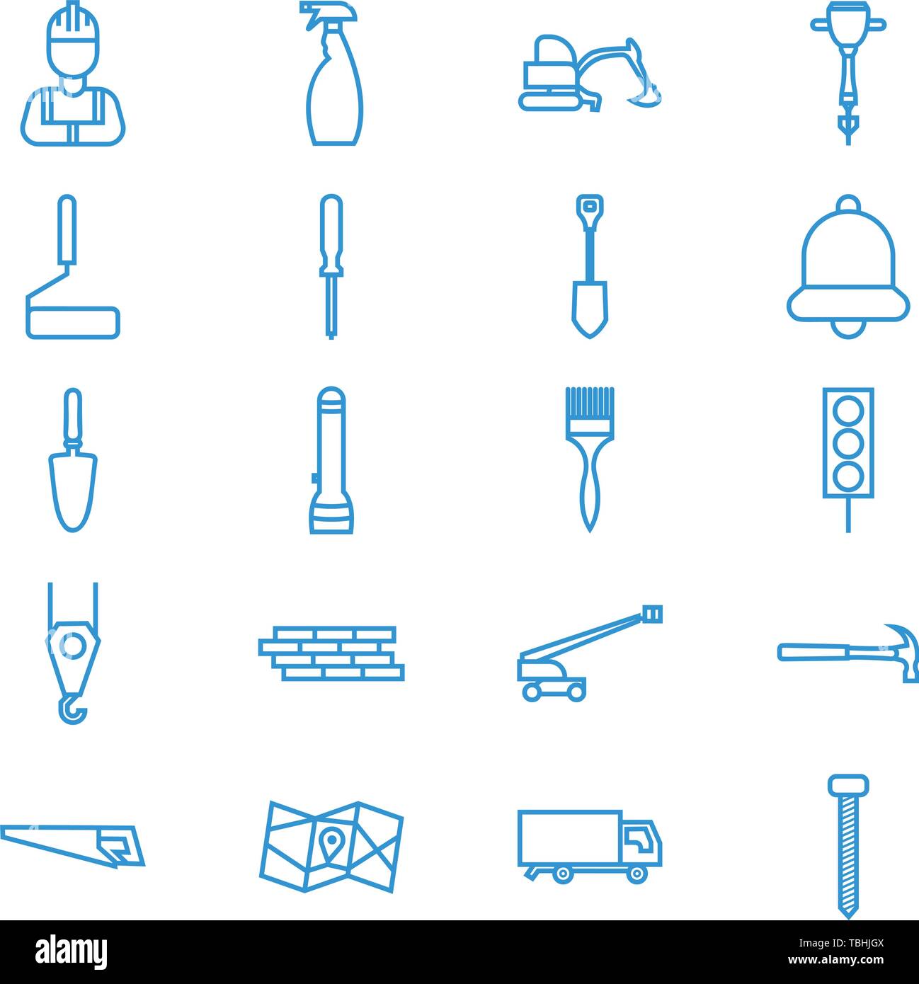 Set of construction icons - Construction sign symbol - Vector Stock ...