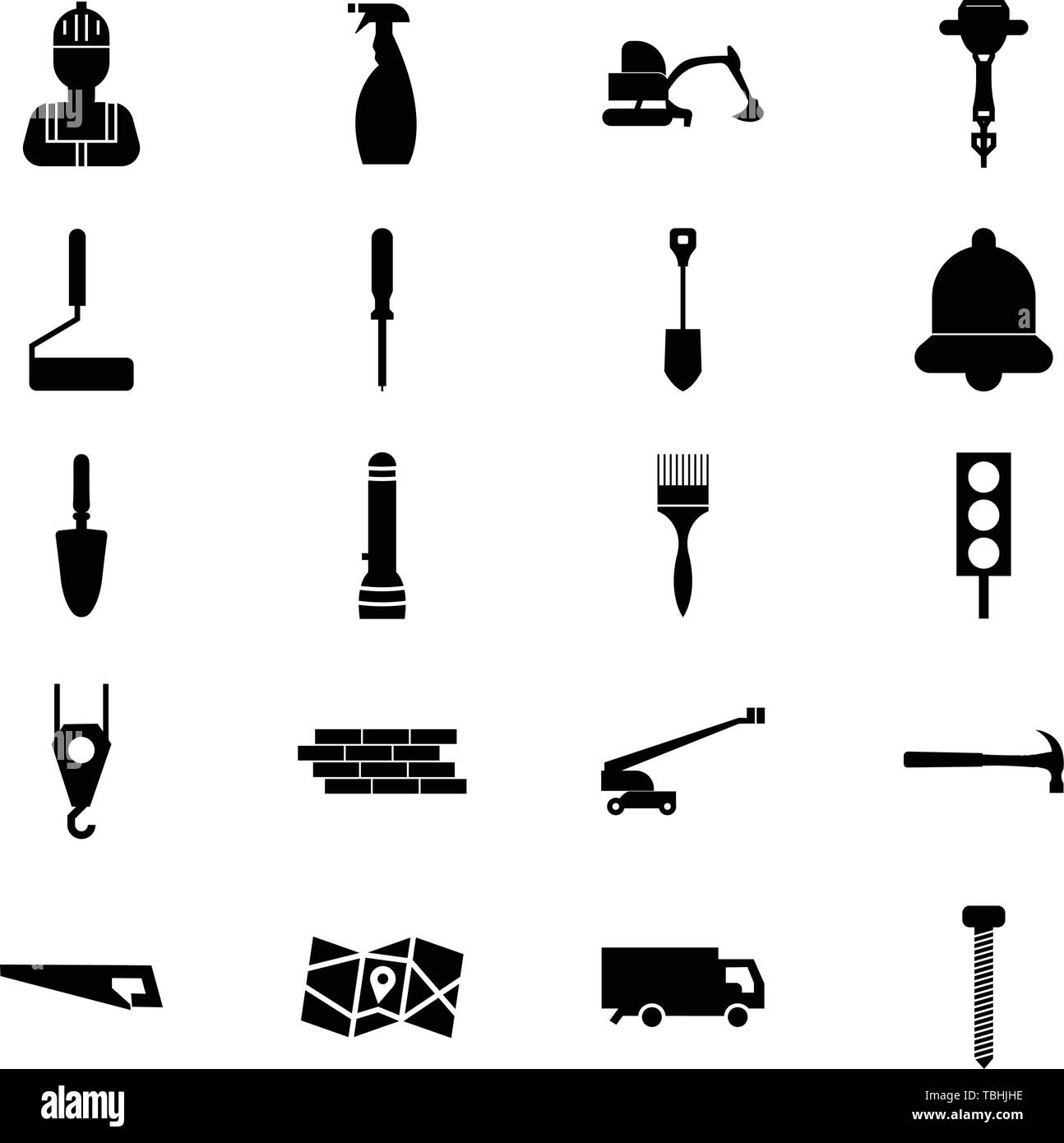 Set of construction icons - Construction sign symbol - Vector Stock ...