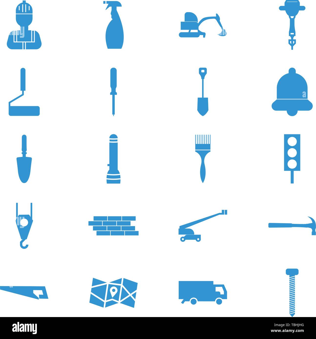 Set of construction icons - Construction sign symbol - Vector Stock ...