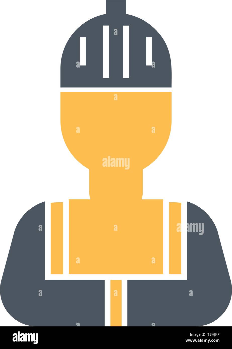 Construction worker icon - Worker sign vector Stock Vector Image & Art ...