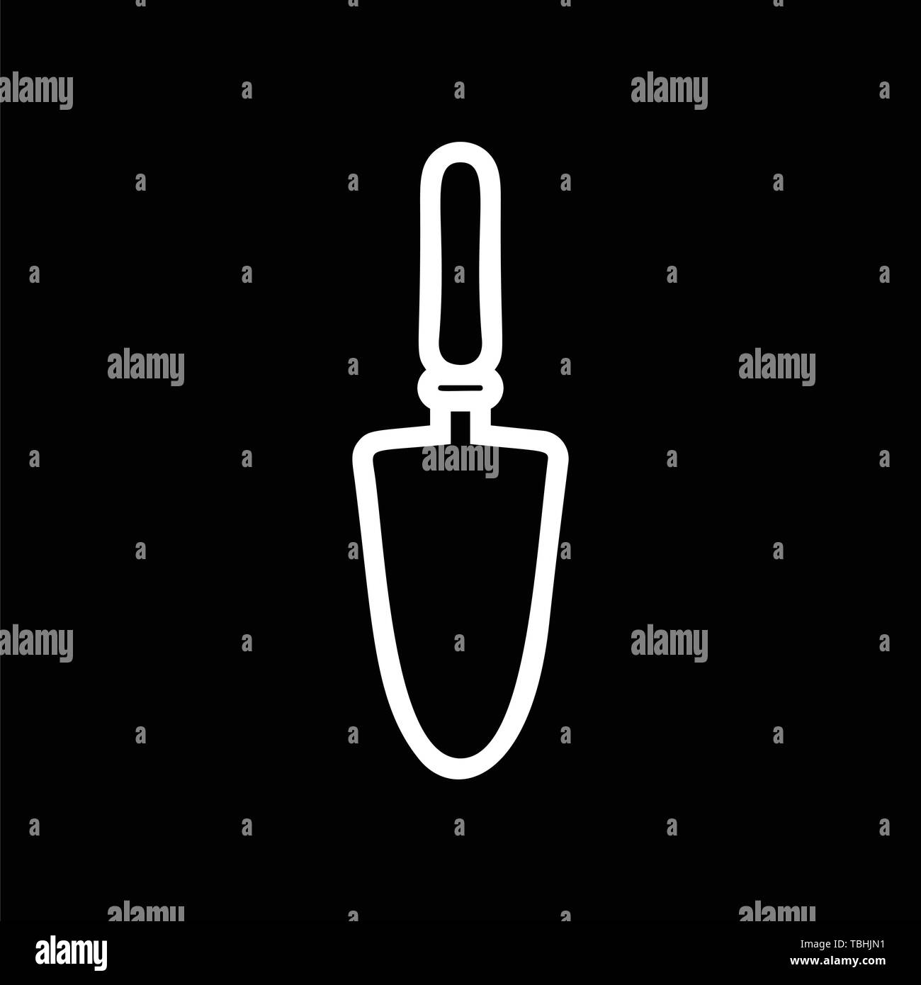 Trowel sign icon - vector Stock Vector Image & Art - Alamy
