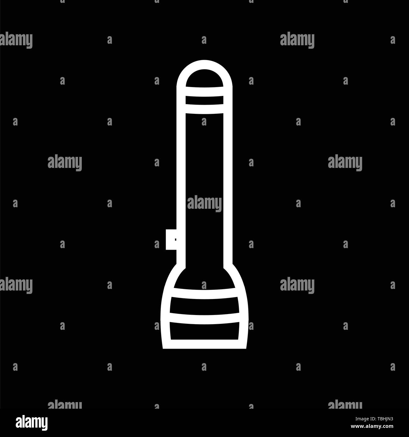 Flashlight icon - Torch light sign - vector Stock Vector Image & Art ...