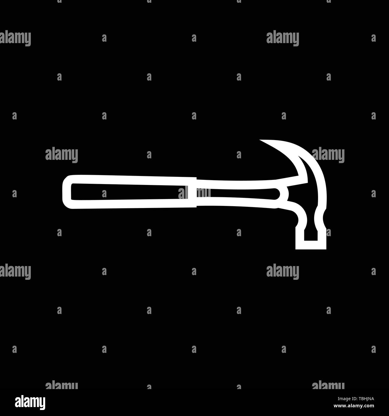 Hammer sign icon - vector Stock Vector Image & Art - Alamy