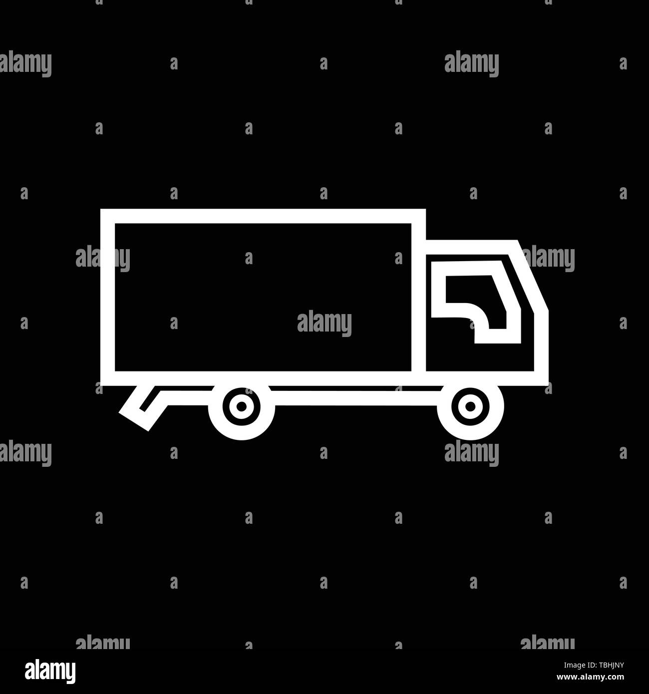 Truck icon vector - Delivery van sign Stock Vector Image & Art - Alamy