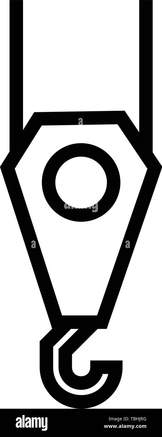 Crane hook sign icon - vector Stock Vector Image & Art - Alamy