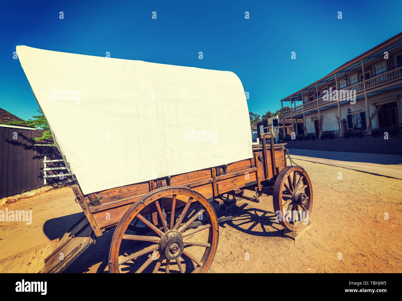 Wild west cart in old town San Diego. California, USA Stock Photo - Alamy