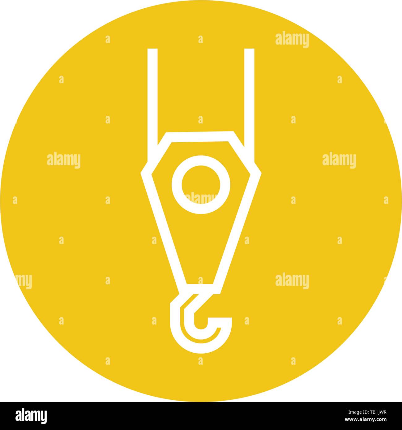 Crane hook sign icon - vector Stock Vector Image & Art - Alamy