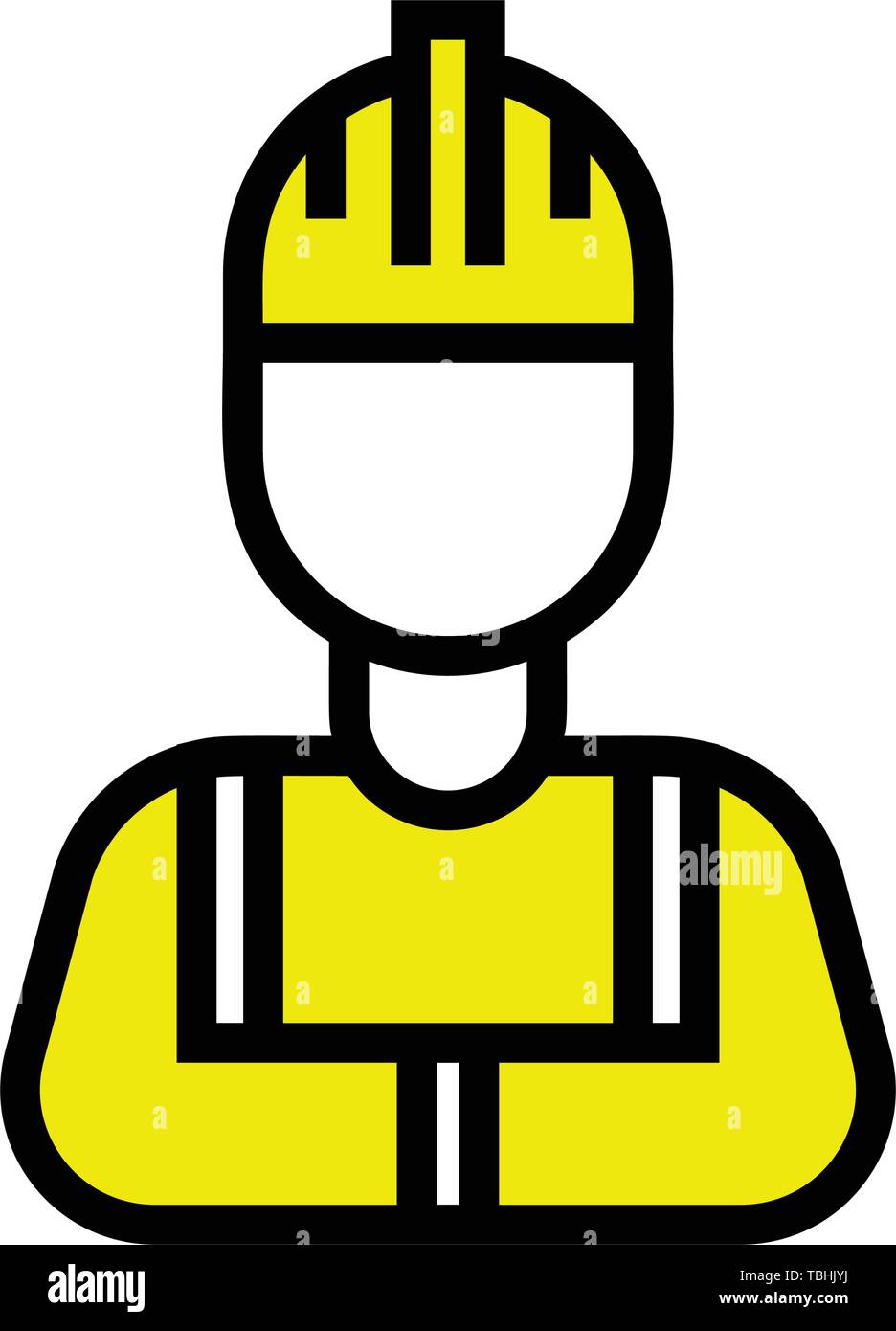 Construction worker icon - Worker sign vector Stock Vector Image & Art ...