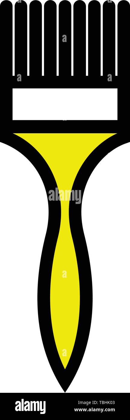 Brush icon - Paint brush sign vector Stock Vector Image & Art - Alamy