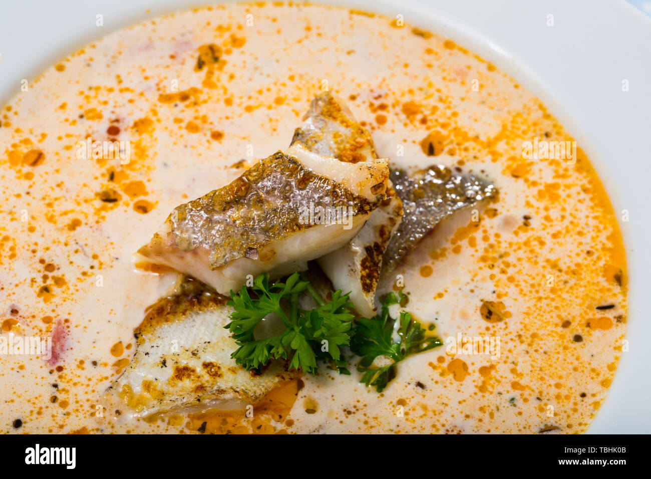 Norwegian cuisine cod chowder hi-res stock photography and images - Alamy
