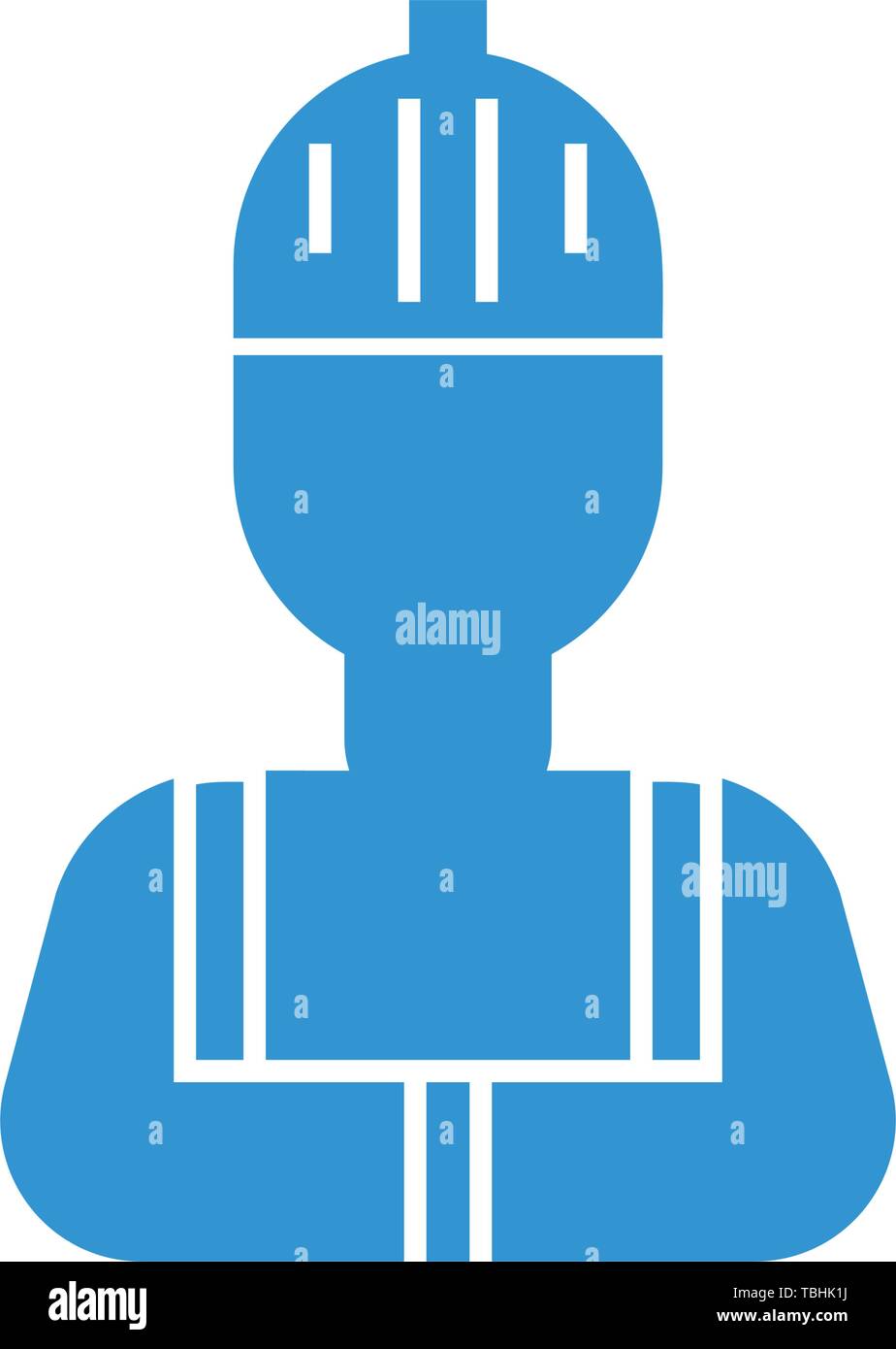 Construction worker icon - Worker sign vector Stock Vector Image & Art ...