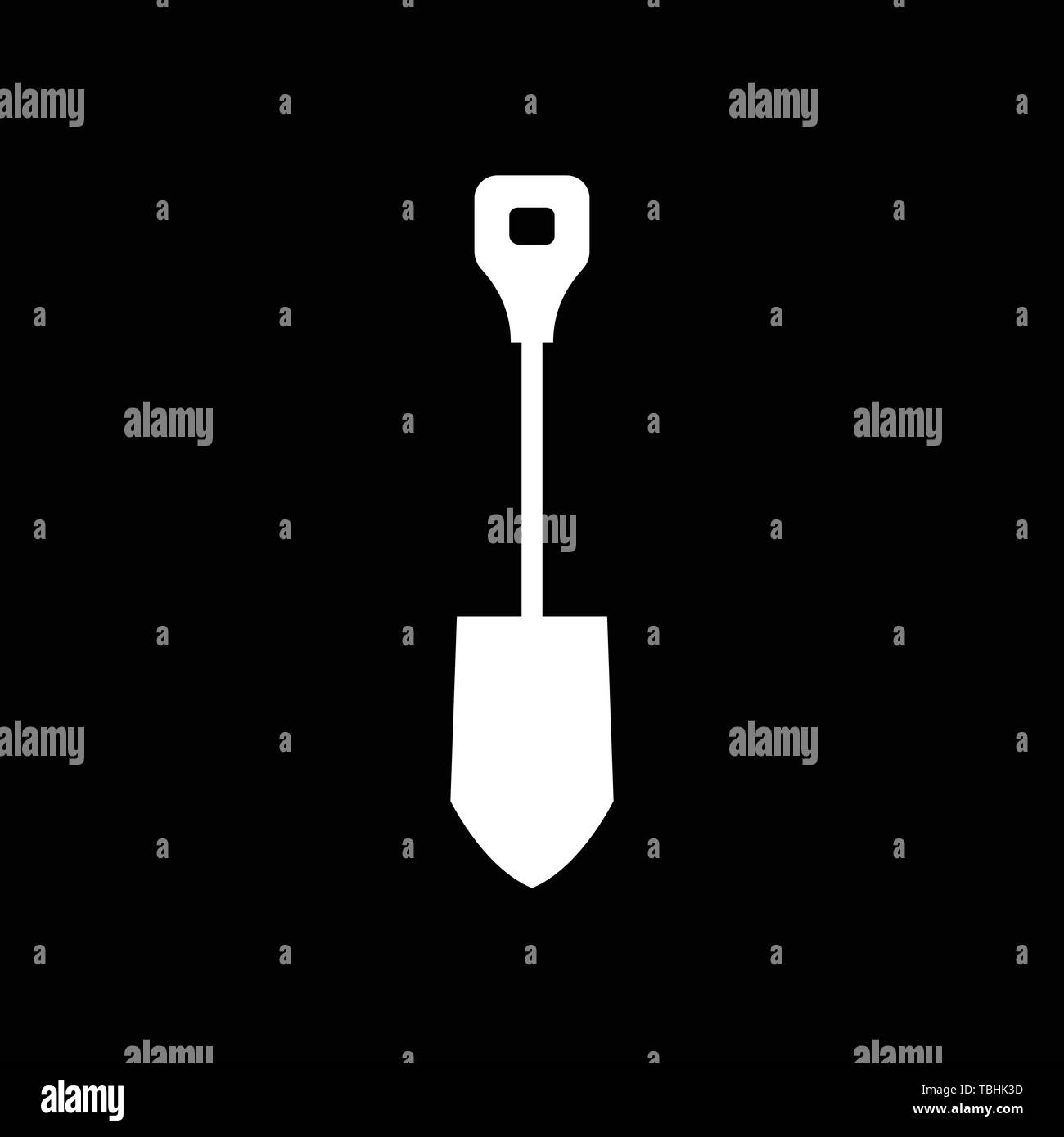 Shovel sign icon - vector Stock Vector Image & Art - Alamy