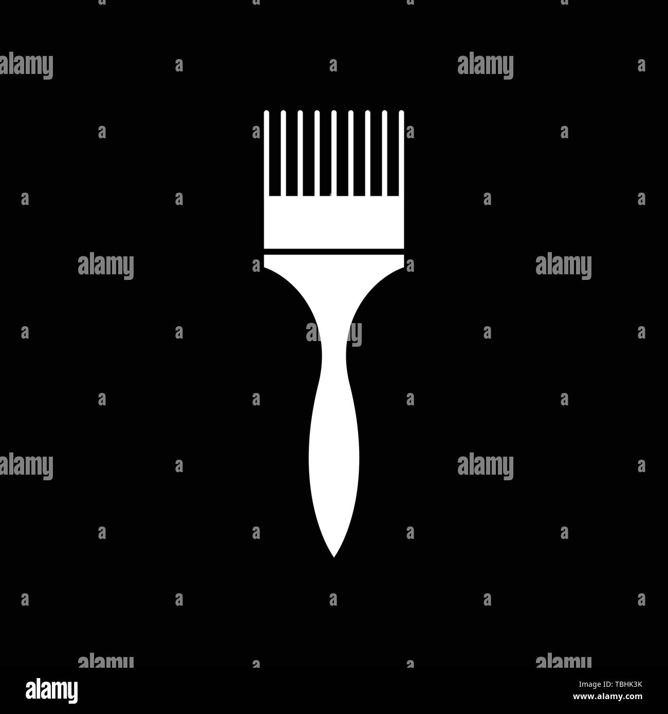 Brush icon - Paint brush sign vector Stock Vector Image & Art - Alamy