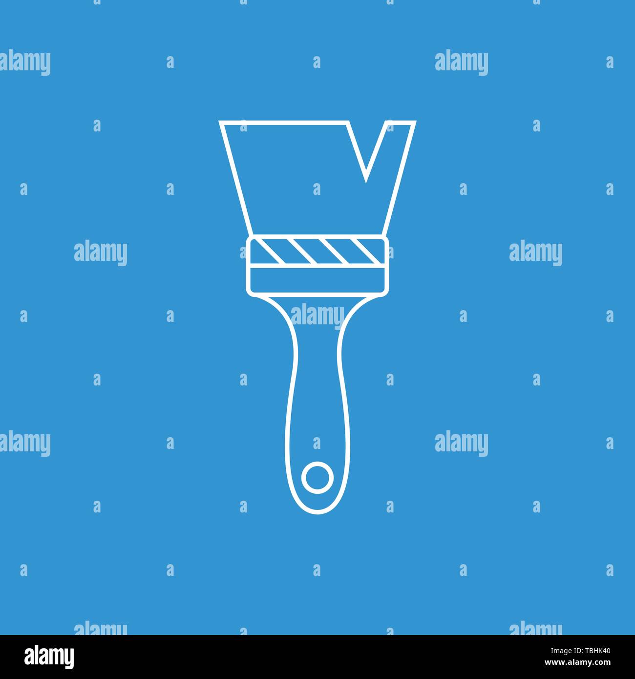 Brush icon - Paint brush sign vector Stock Vector Image & Art - Alamy