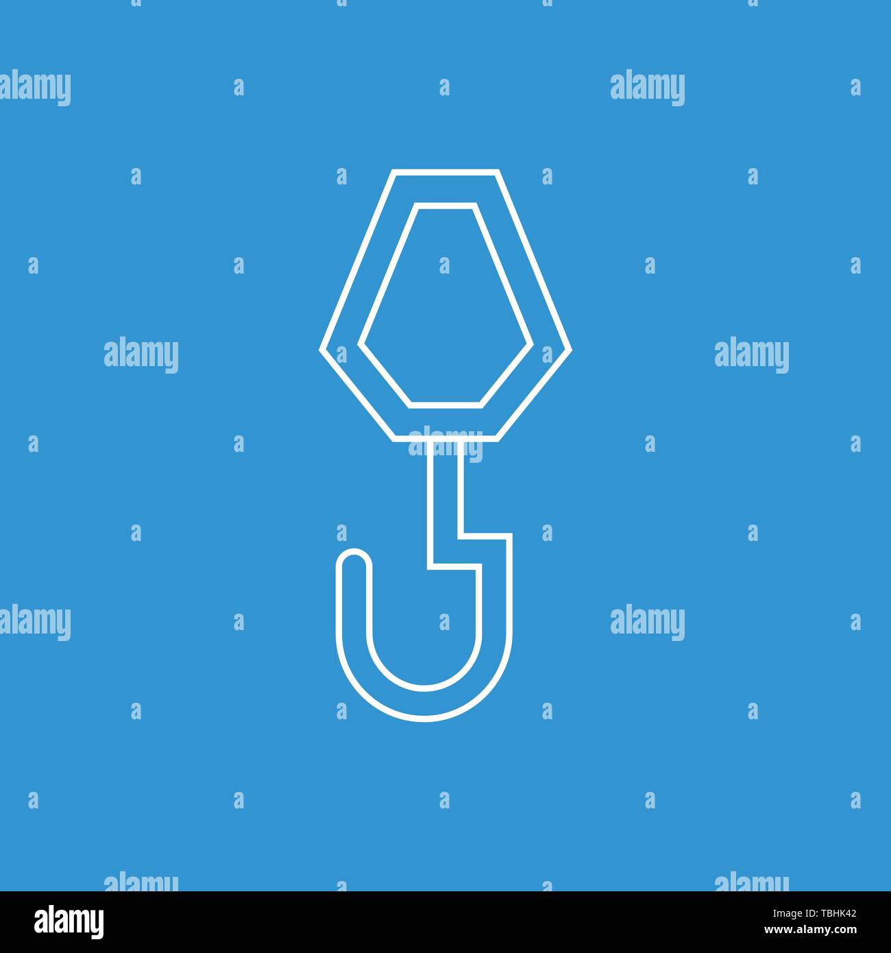 Crane hook sign icon - vector Stock Vector Image & Art - Alamy