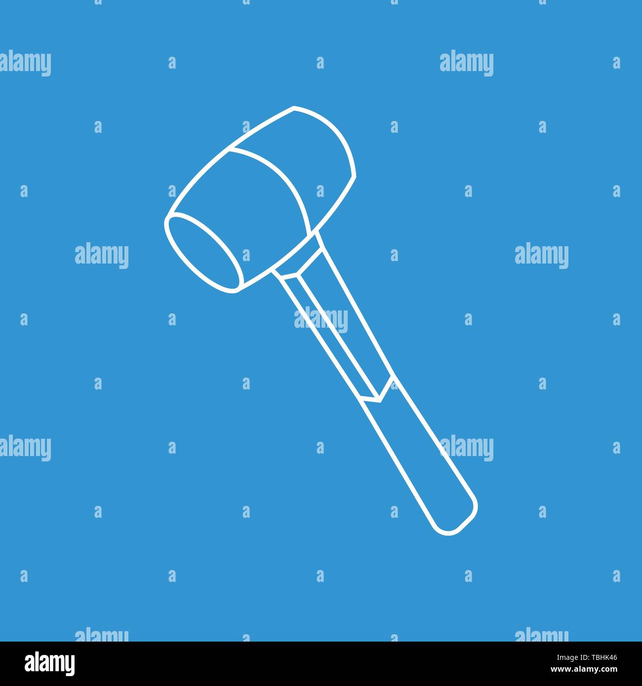 Hammer sign icon - vector Stock Vector Image & Art - Alamy