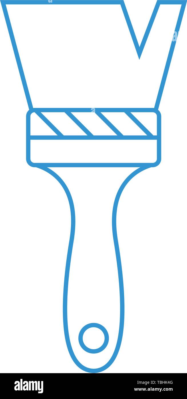 Brush icon - Paint brush sign vector Stock Vector Image & Art - Alamy