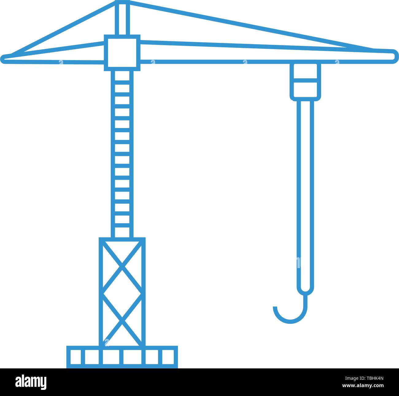 Building tower crane icon vector hi-res stock photography and images ...