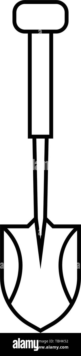 Shovel sign icon - vector Stock Vector Image & Art - Alamy