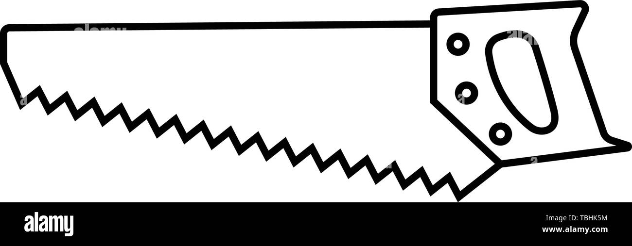 Saw sign icon - vector Stock Vector Image & Art - Alamy
