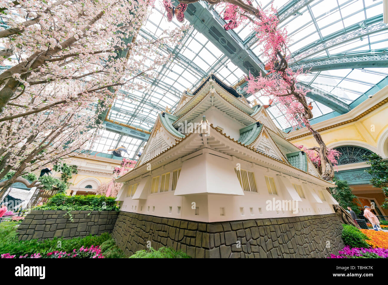 Las Vegas, APR 28: Special Japanese spring display in Bellagio ...