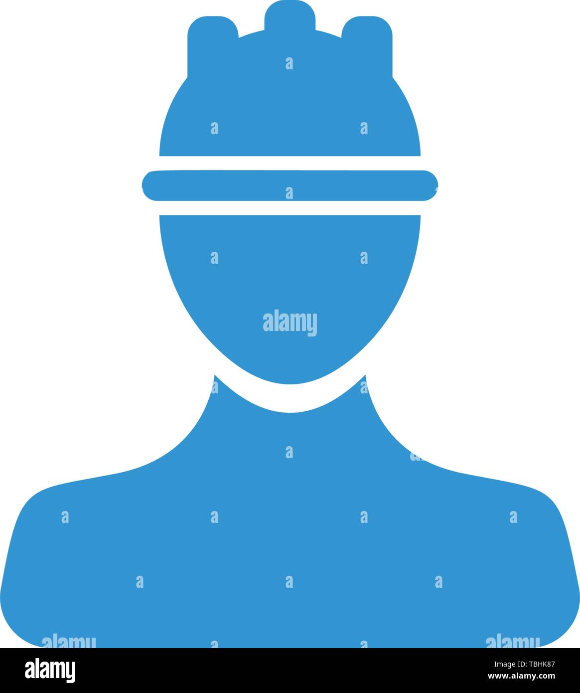 Construction worker icon - Worker sign vector Stock Vector Image & Art ...