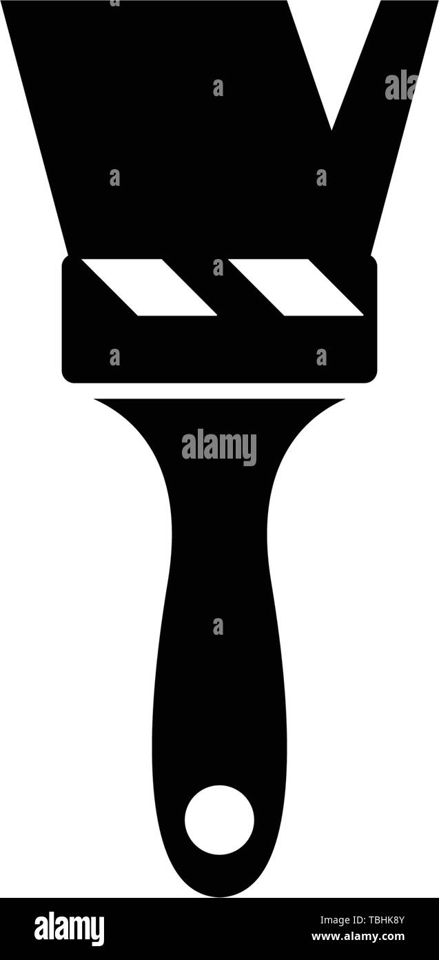 Brush icon - Paint brush sign vector Stock Vector Image & Art - Alamy